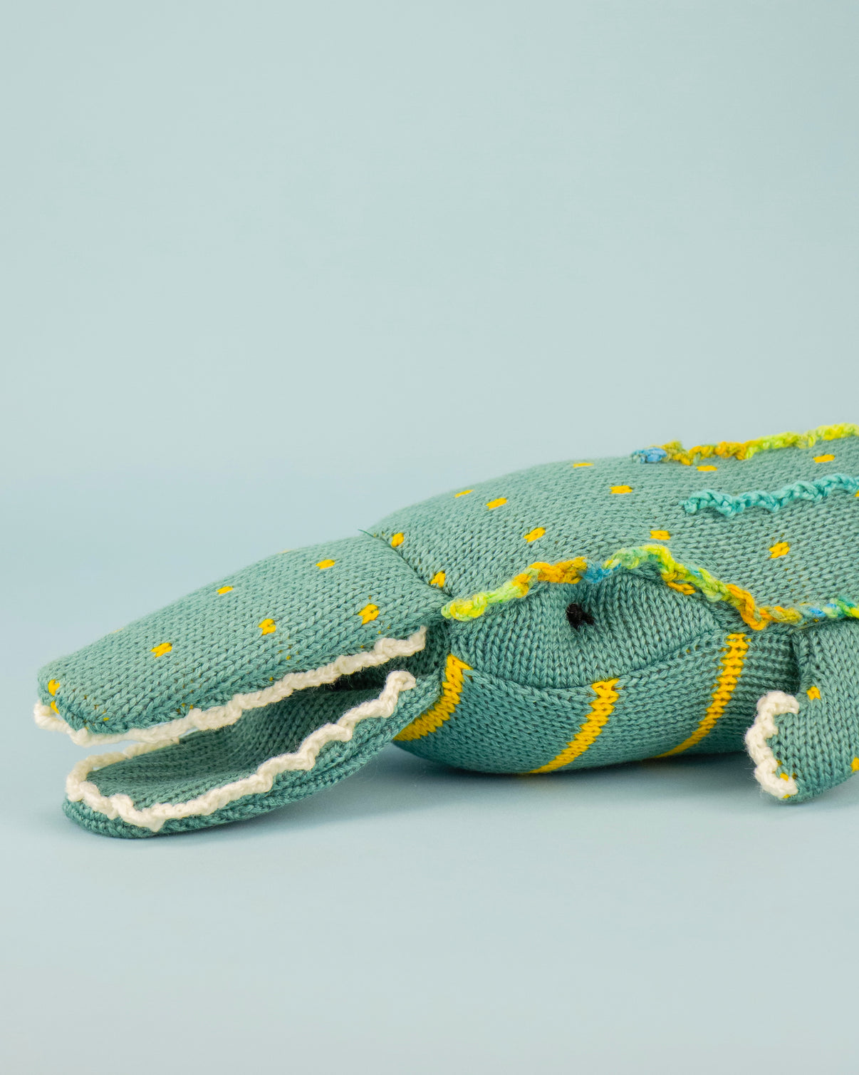 Peluche artesanal de caimán mexicano. Hecho en México. – Mairos Pachi