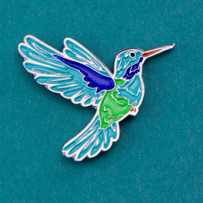 Pin de colibrí, el huitzilin que vuela en reversa. Hecho en México ...
