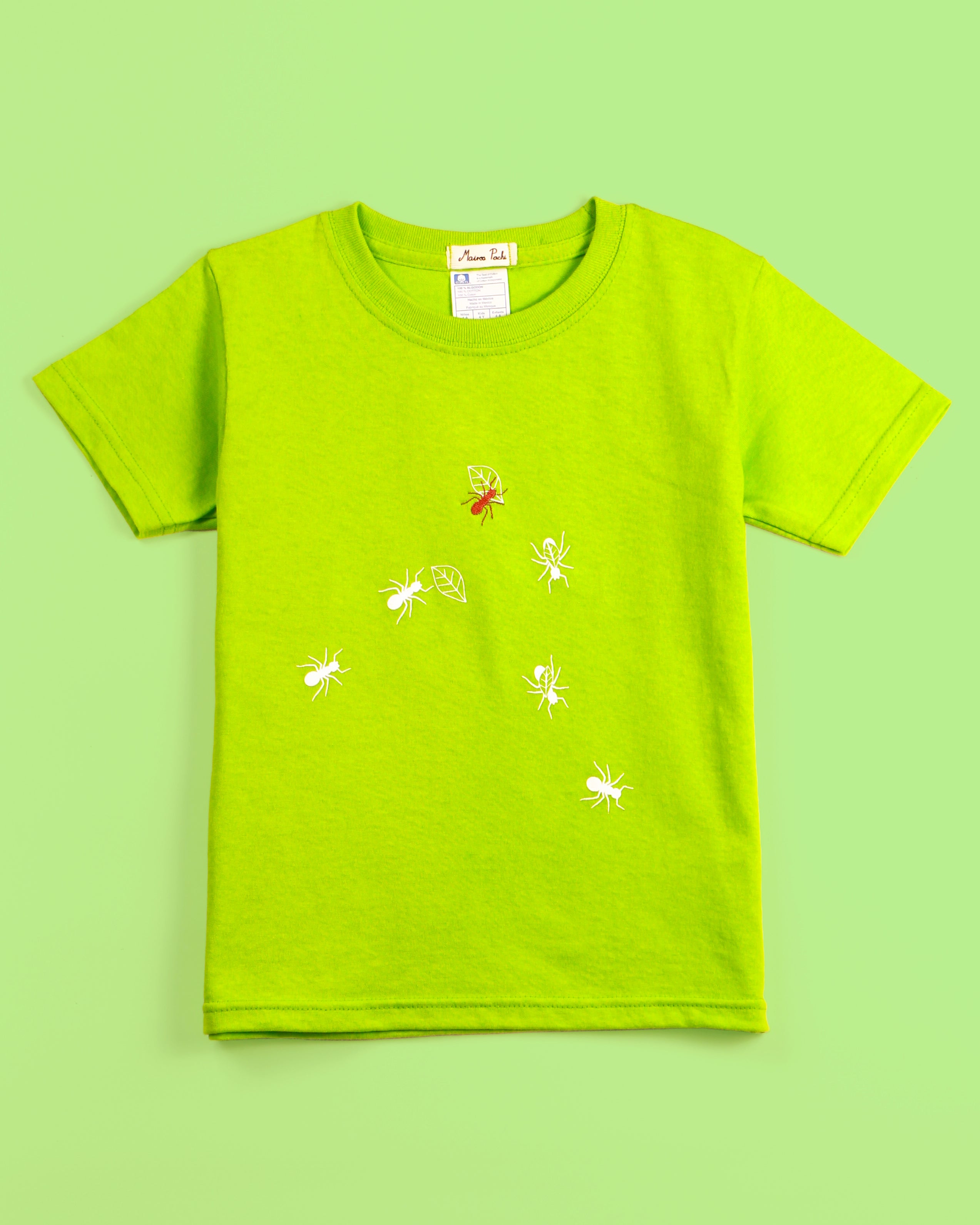 Playera artesanal de hormigas para niño | 100% algodón unisex – Mairos ...
